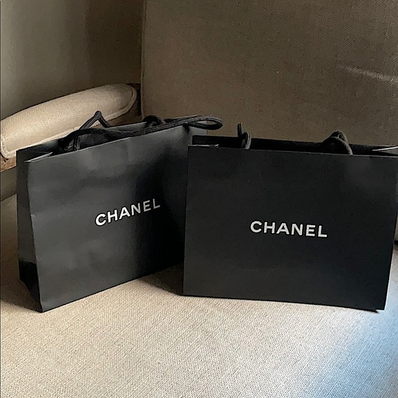 CHANEL | Bags | Chanel Shopping Bags Set Design Props Etc | Poshmark